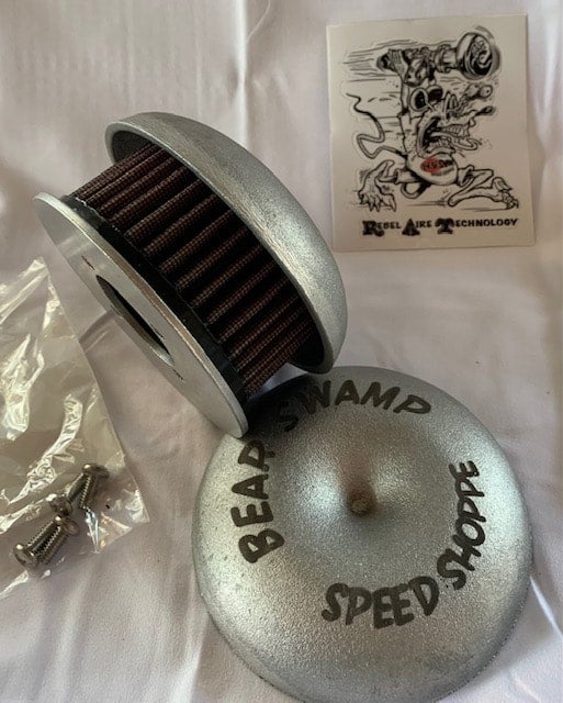 R.A.T. Air Cleaner Assembly for Linkert Carburetor (Plain Cover) | Bear ...